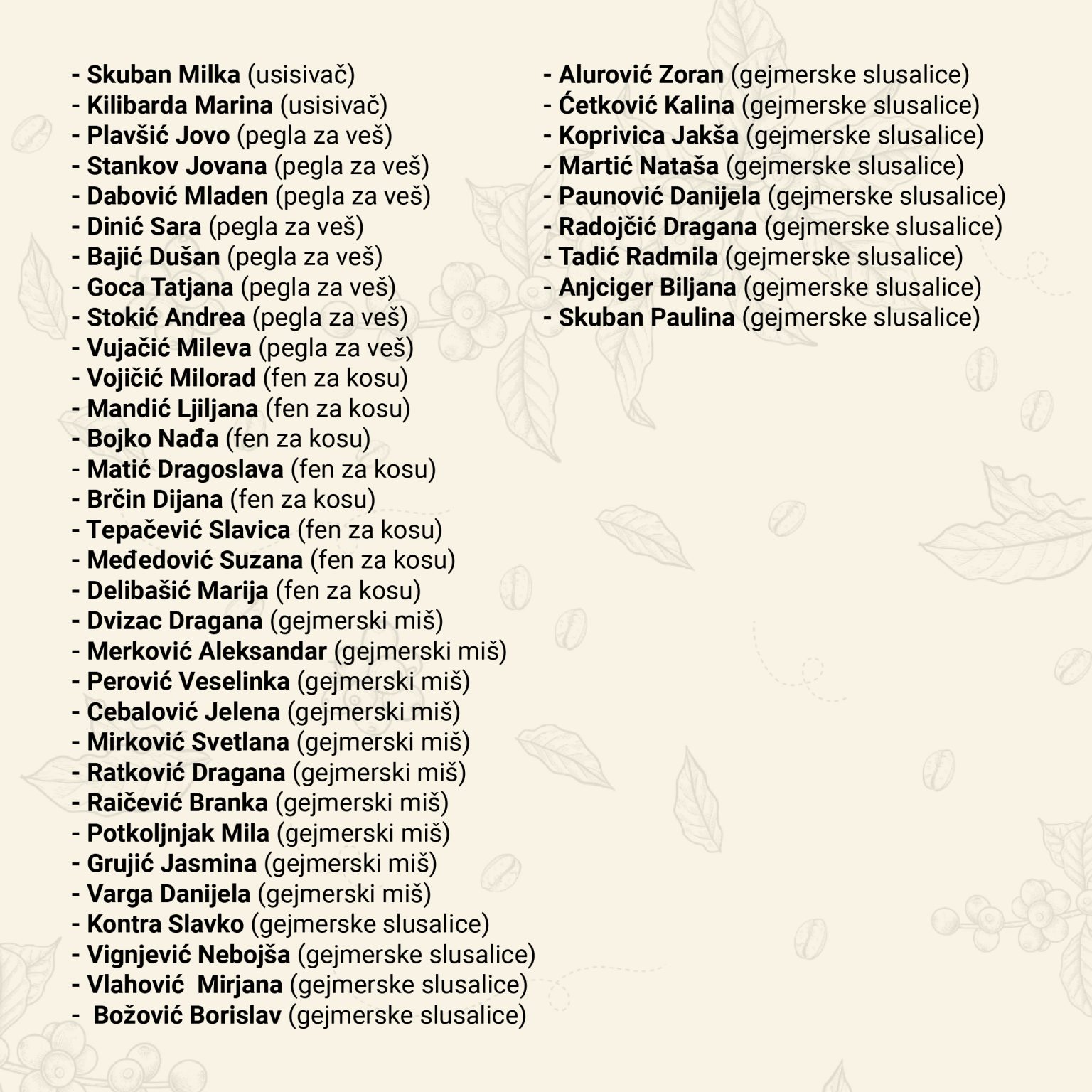 Nagradna Igra - Samba kafa