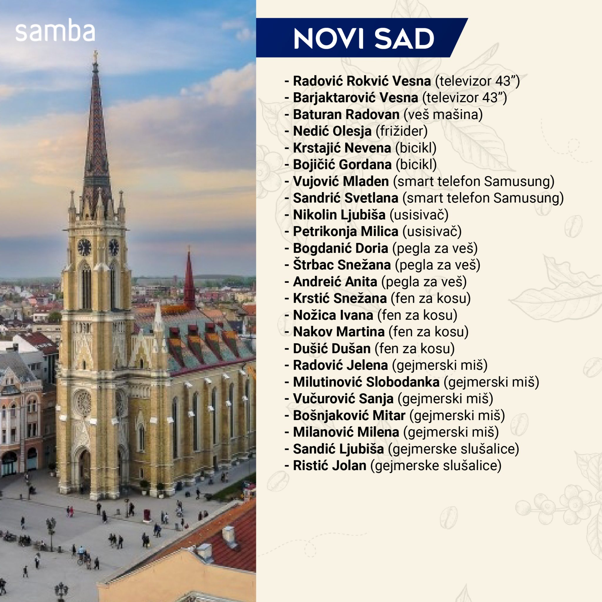 Nagradna Igra - Samba kafa