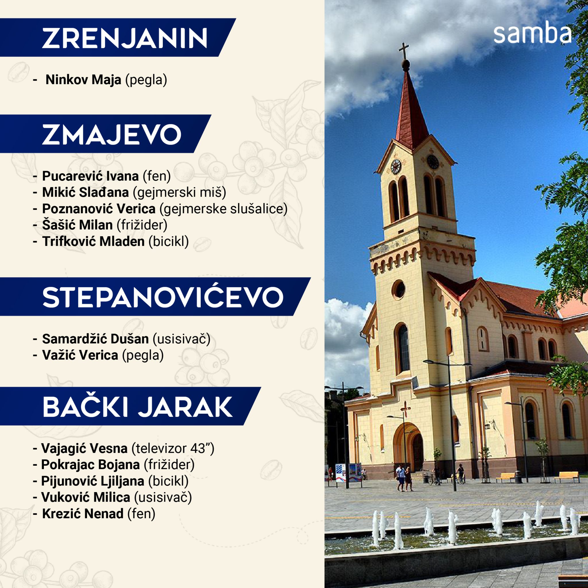 Nagradna Igra - Samba kafa